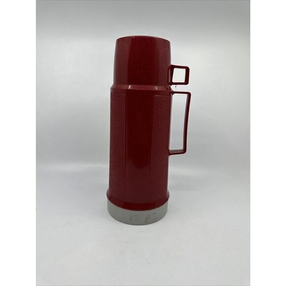 Thermos | Kitchen | Vtg Genuine Thermos Brand Glass Liner Red Plastic ...